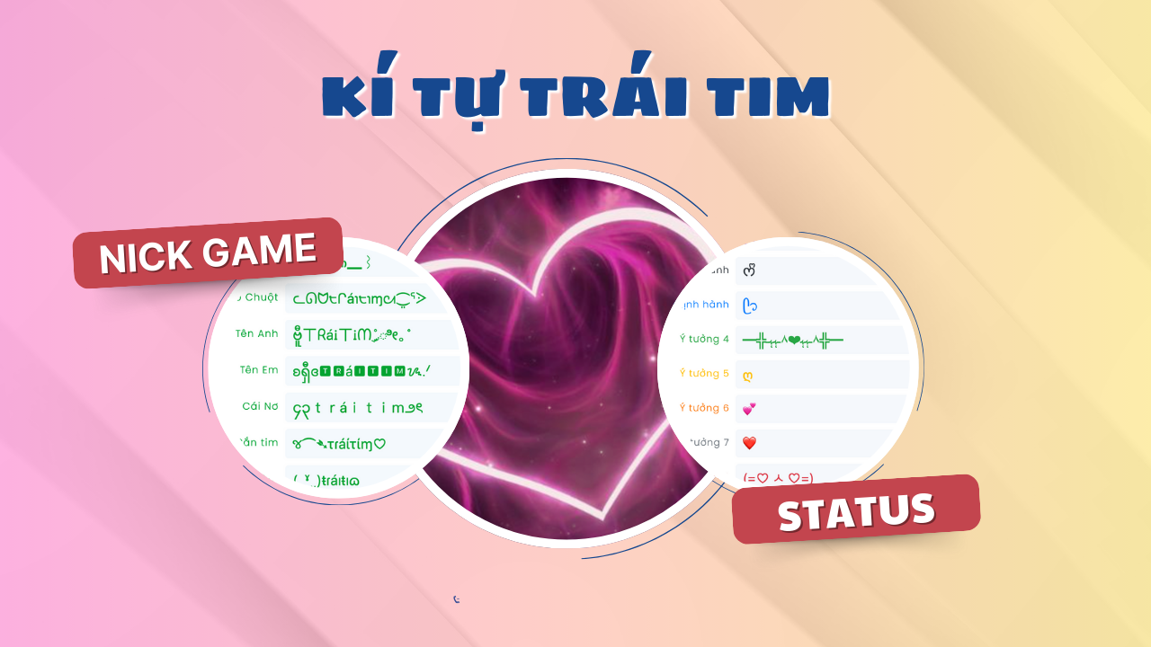 123+ kí tự đặc biệt trái tim đẹp: trái tim rỗng, nhỏ, trắng, đen, đôi ...
